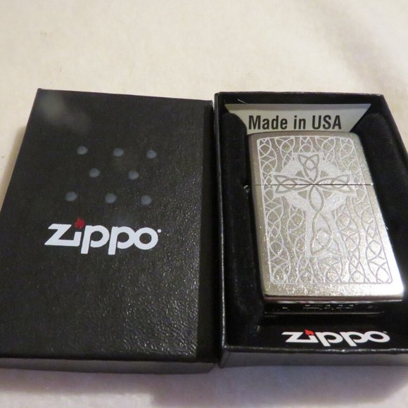zippo | Accessories | Beautiful Rare Celtic Cross Zippo Lighter | Poshmark